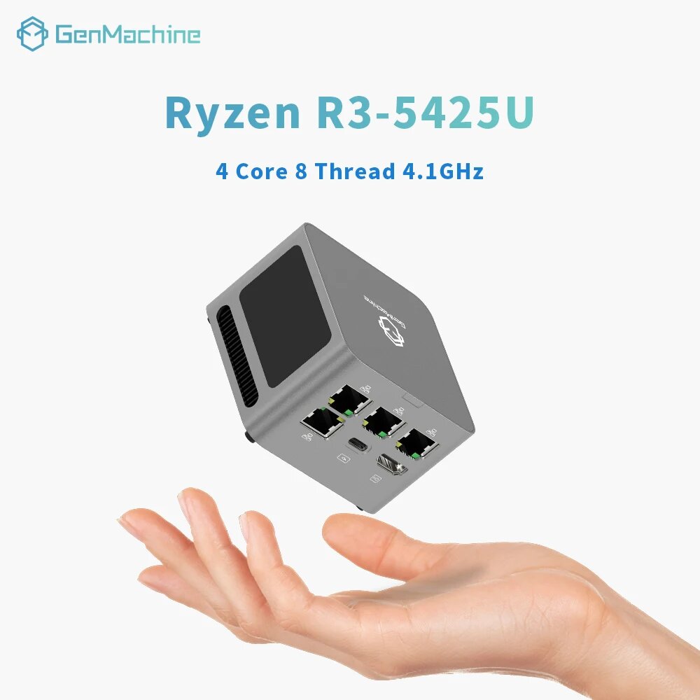 Мини-ПК GenMachine Ryzen 3 5425U 8G RAM 256G SSD, ЕС