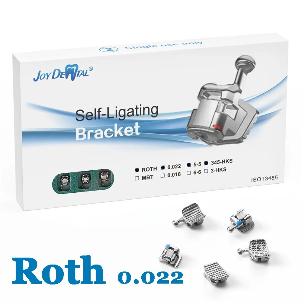 Самоподвязывающиеся брекеты Roth 0.022 Hooks 345