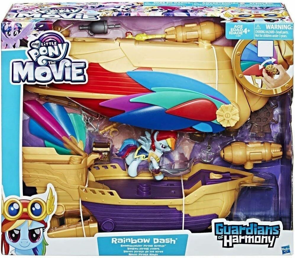 My Little Pony, В комплект входит флаер, фигурка Радуги Дэш и 12 аксессуаров - пусть ваш ребенок взлетит в небо.