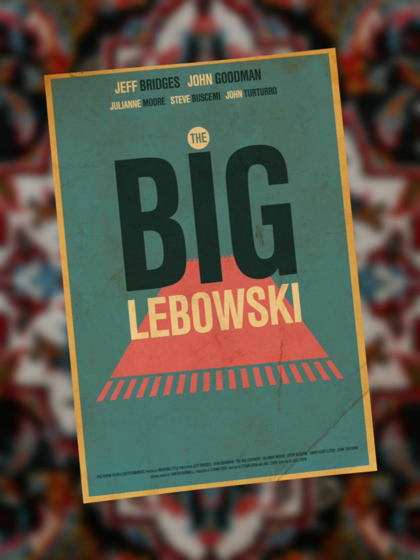 Постер pinterest "Большой Лебовски", 29.7х42см, А3, глянцевый