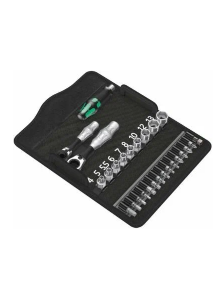 Kraftform Kompakt Zyklop Mini 2 Набор бит и головок с 2 трещотками и отвёрткой-битодержателем, 27 пр.