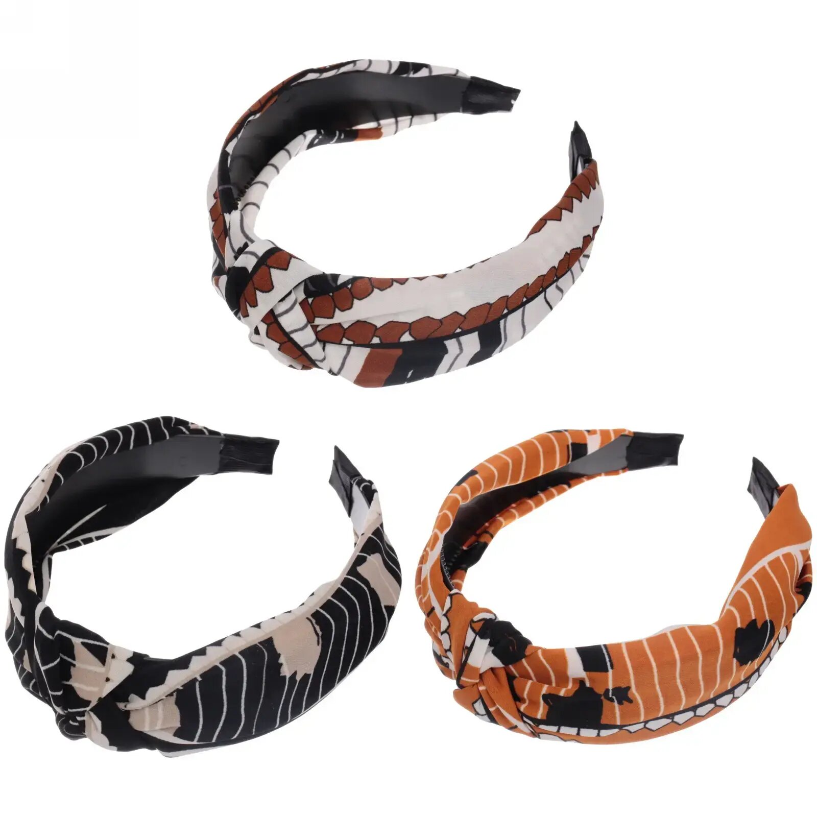 Ободок для волос 1шт. 'Krasotka - Chloe', 4см, разноцветн, стильный аксессуар