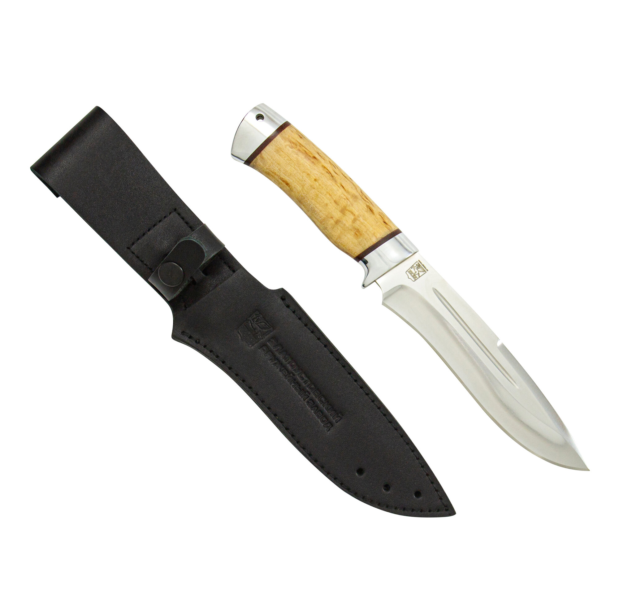 Нож "Беркут" (сталь AUS 10, карельская береза/ал.) Златоустовский оружейный завод