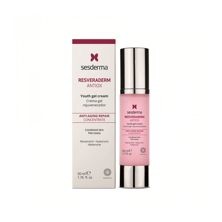 Крем-гель омолаживающий для лица Resveraderm Antiox 50 мл SESDERMA RESVERADERM ANTIOX Youth gel cream/50 мл