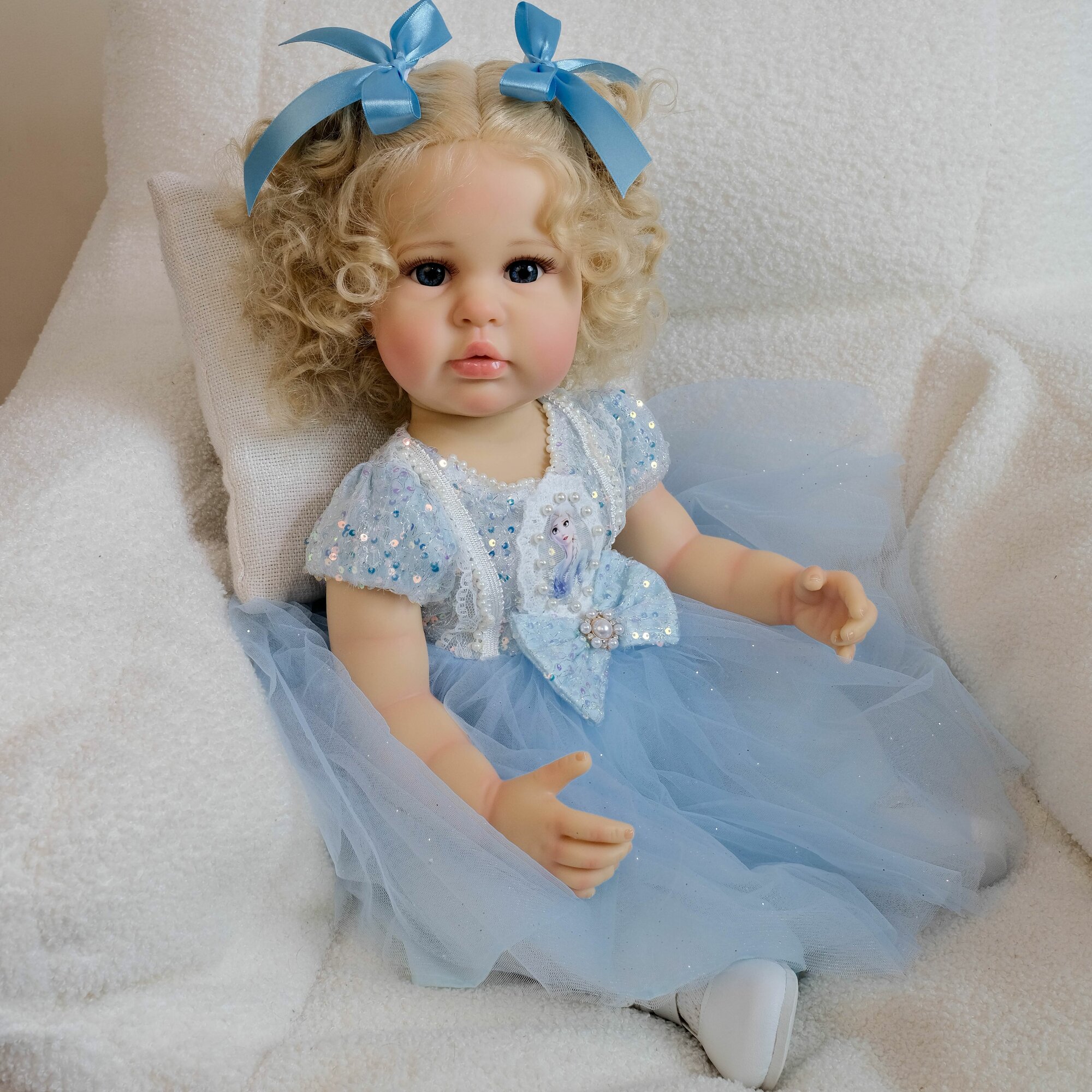 NPK 22-дюймовые куклы Reborn Baby для девочек Ellie Dolls, силиконовая кукла