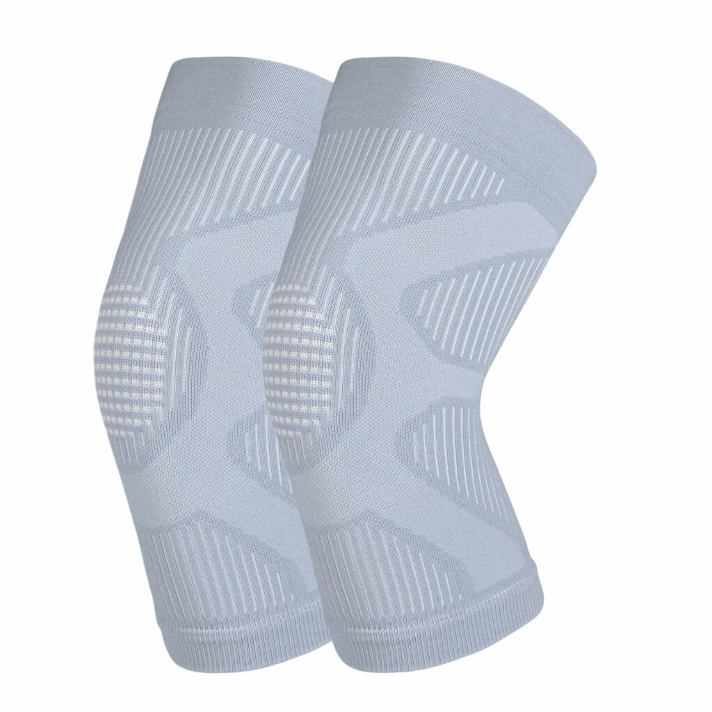 Спортивные наколенники, легкие дышащие леггинсы для суставов-темно-серый-M