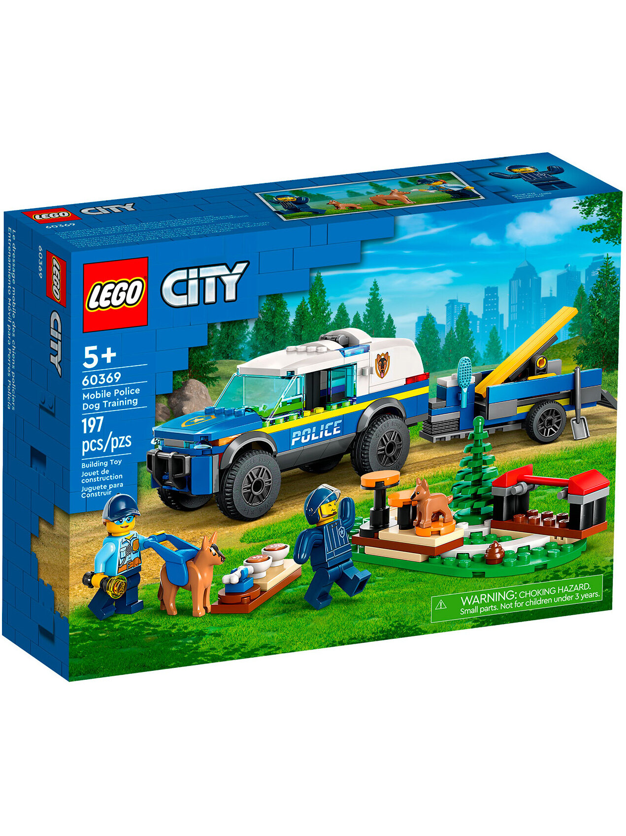 Конструктор LEGO City 60369 Дрессировка собак мобильной полиции