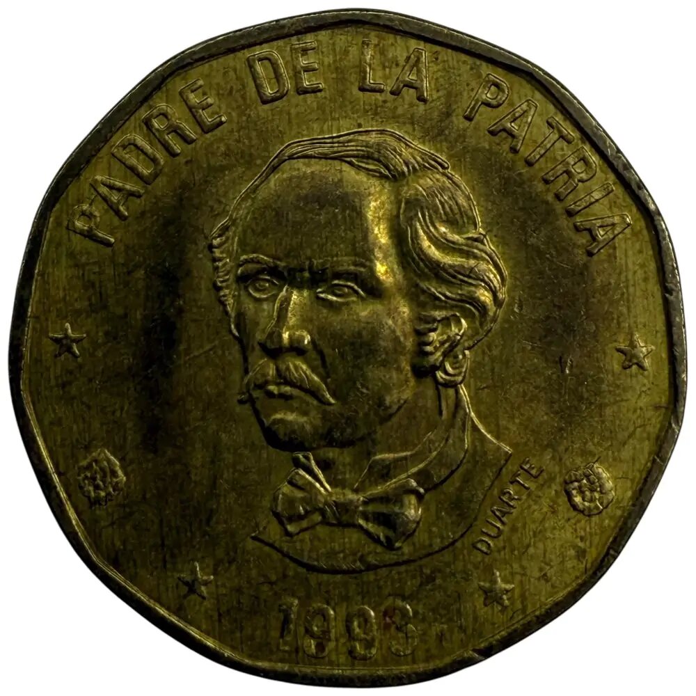 Доминиканская Республика (Доминикана) 1 песо 1993 г. (Монетное соотношение)