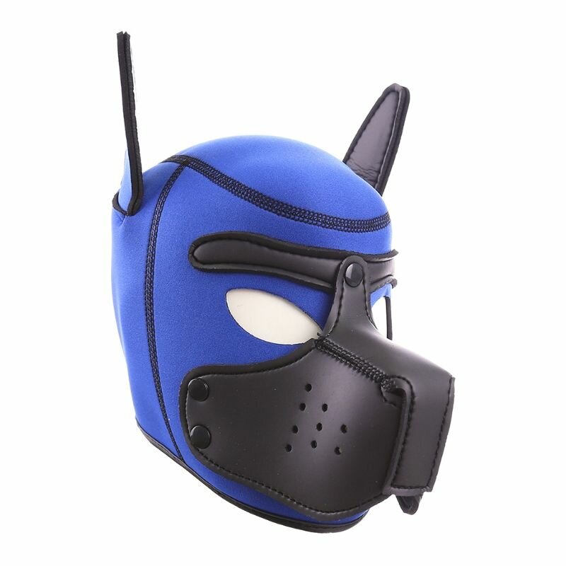Новый головной убор собаки Хаски, маска для переодевания на сцене ночного клуба -черно-синий