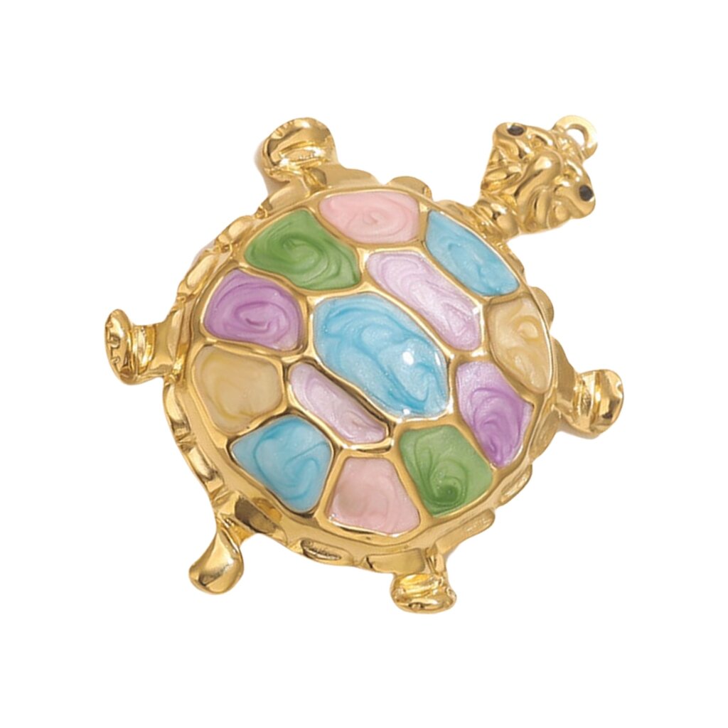 DIY капающее масло красочная серия ocean большое ожерелье в виде черепахи с подвеской аксессуары-цвет