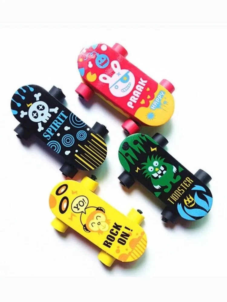 Скейт, форма, ластик, студенческие творческие канцелярские принадлежности