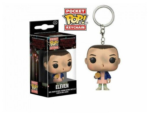Брелок девочка Элевен с печеньем Stranger Things Eleven with Eggos