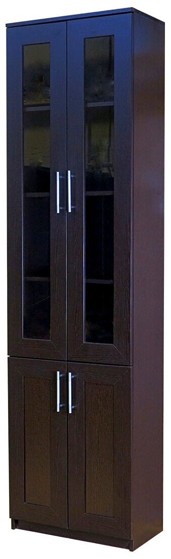 Книжный шкаф Симфония-2 библиотека распашной 60х30х220 см Венге