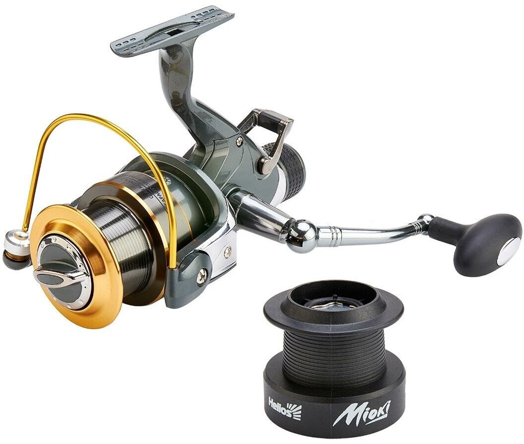 Катушка MIOKI 5000 BR 5+1 подшип + зап. шпуля (HS-KF-M5000-S) Helios