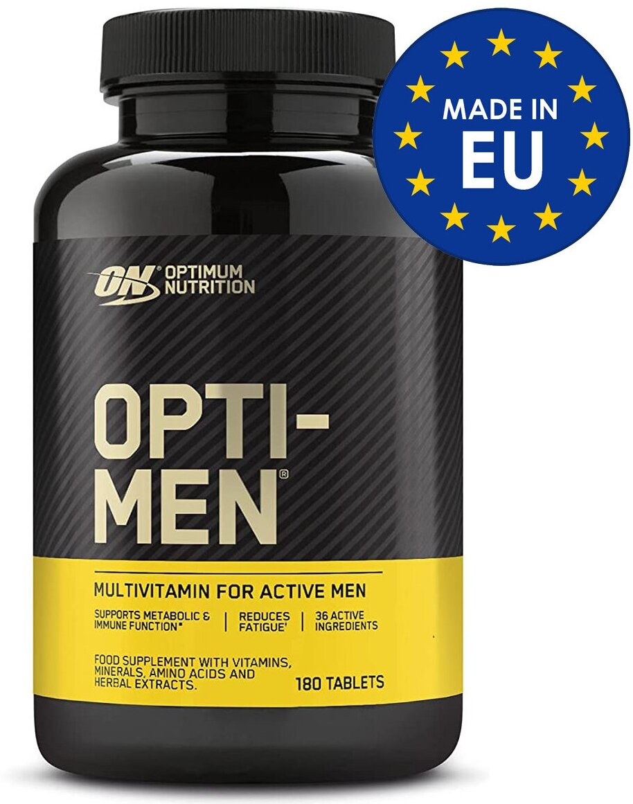 Витаминно-минеральный комплекс для мужчин Optimum Nutrition Opti-Men (EU), 180 таблеток