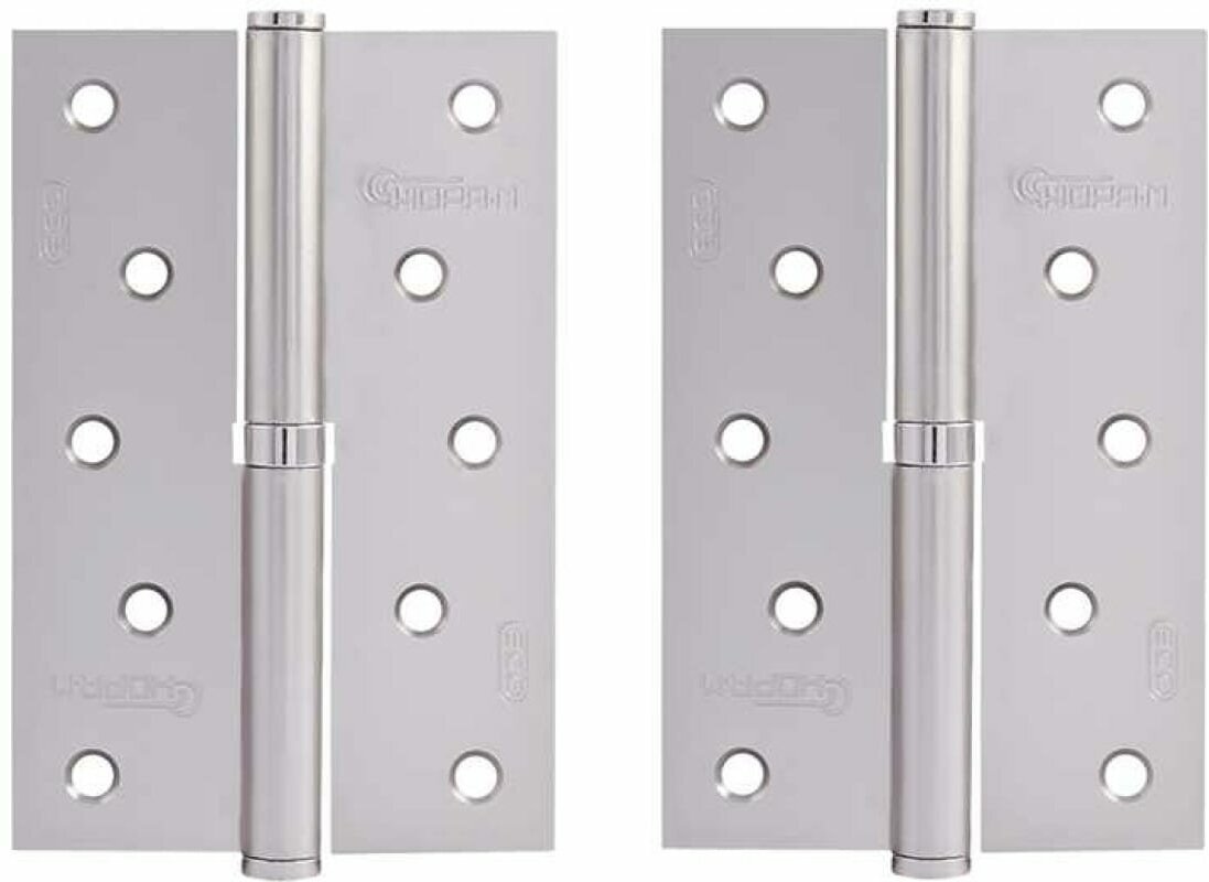 Нора-м ЕСО 750-5'-FHP-ECO Петля дверная правая матовое никелированное покрытие 120х80х2,5мм