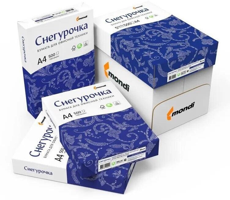 Бумага офисная Снегурочка (А4, марка С, 80 г/кв. м, 500 л) Снегурочка 17623 Снегурочка арт. 17623