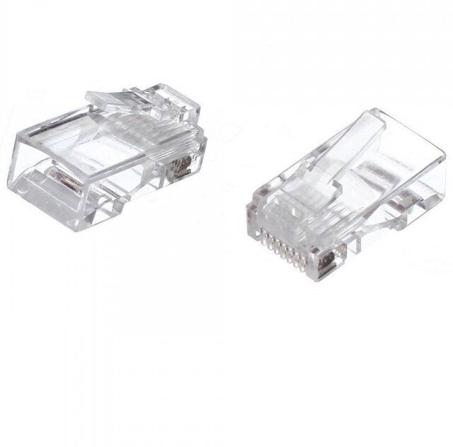 VCOM Коннектор RJ-45 для UTP кабеля 6 кат. VCOM NM006-1/100 (100шт./уп.)