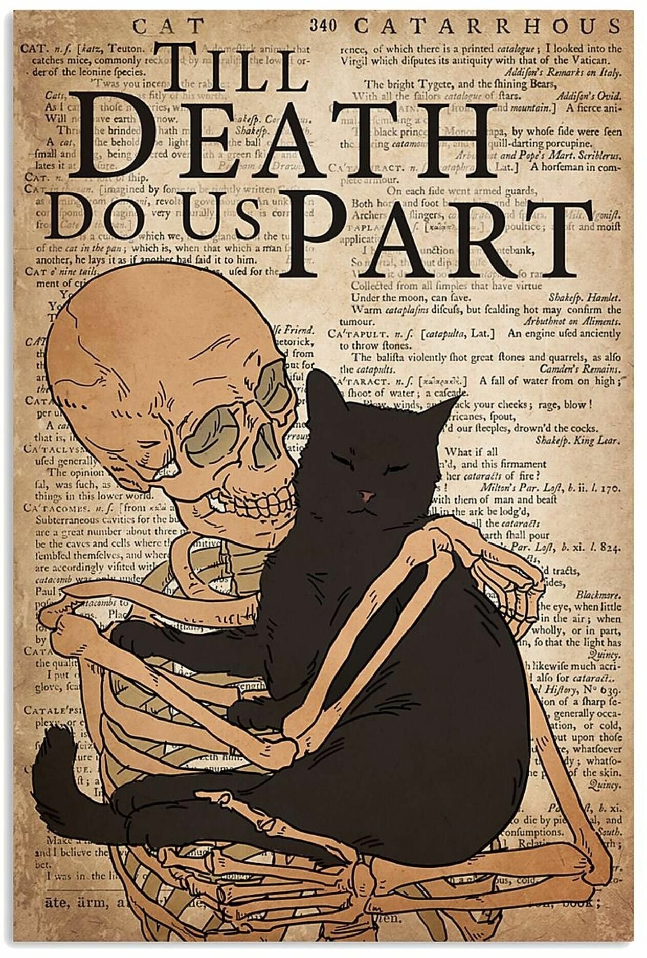 Постер на стену 20 на 30 см "Коты" подарочная упаковка в комплекте