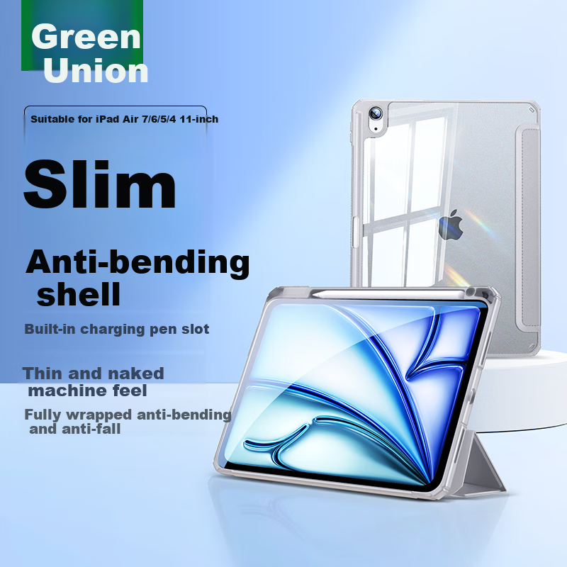 UGREEN чехол для iPad Air 7 11 дюймов 2025 г. Air6/5/4 - противоударный чехол с поддержкой ручки и подставкой