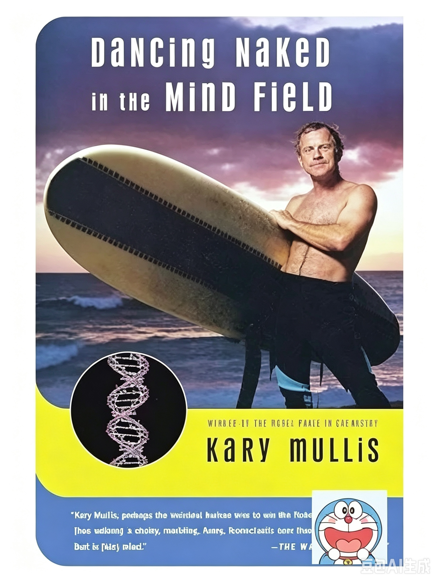 Книга Кэри Мюллиса «Танцы на поле разума» (Dancing Naked in the Mind Field), мягкая обложка, 240 страниц, английский язы