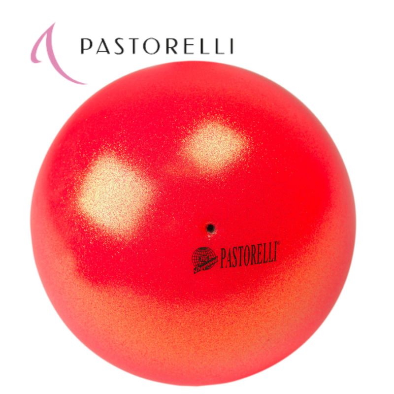 Мяч PASTORELLI 18см New Generation GLITTER HIGH VISION 03917 Coral