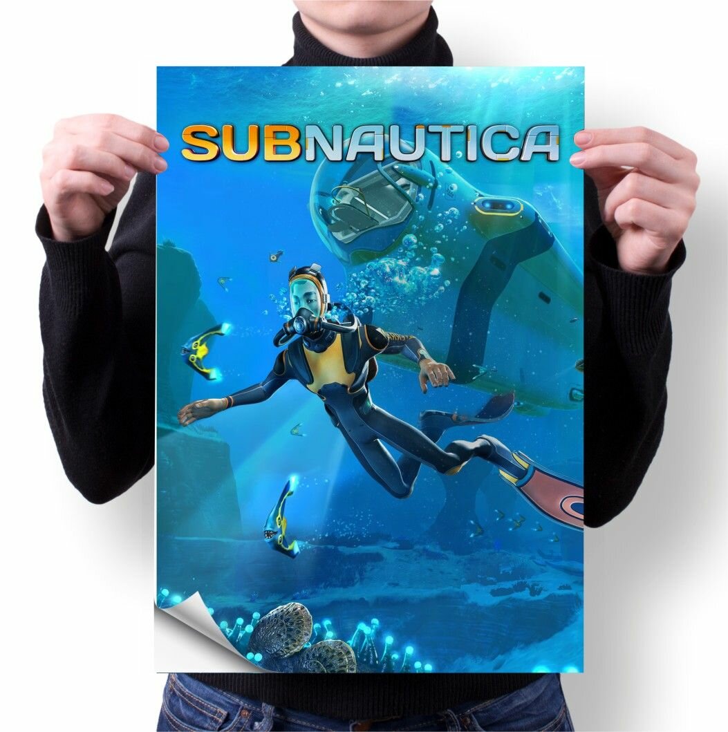 Плакат А3 принт Subnautica, Сабнатика - 0002