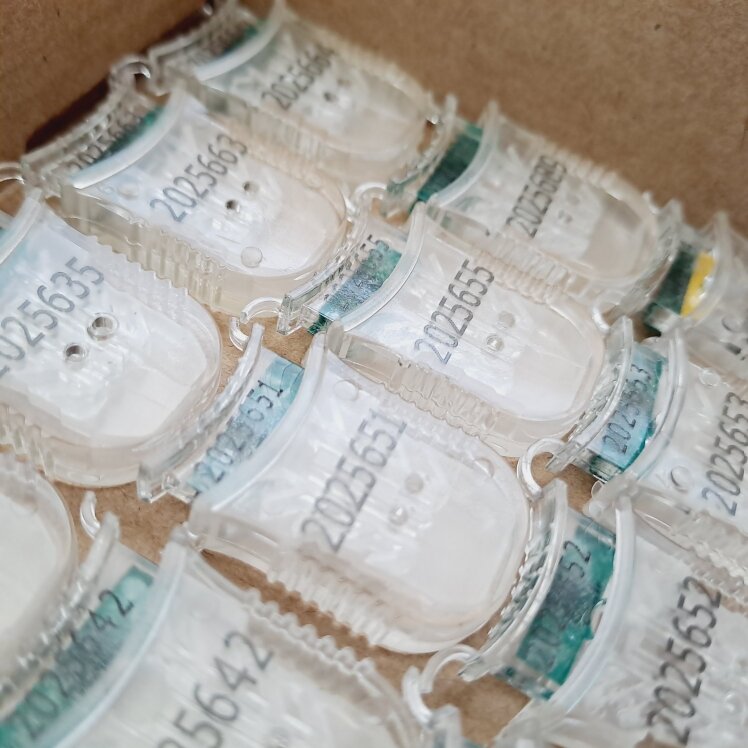 Пломба-защелка для счетчиков номерная антимагнитная ФОРА 2+, 50 шт