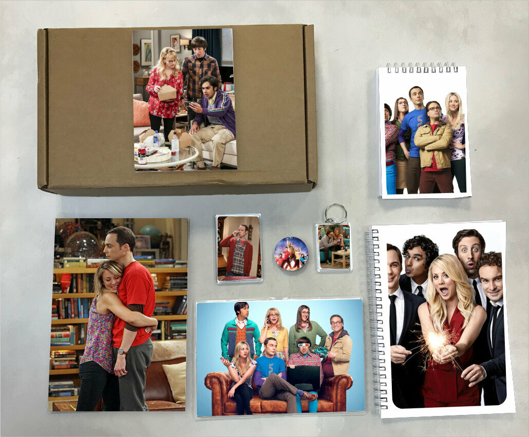 Подарочный бокс GOODbrelok принт "Теория Большого взрыва, The Big Bang Theory" - 0002