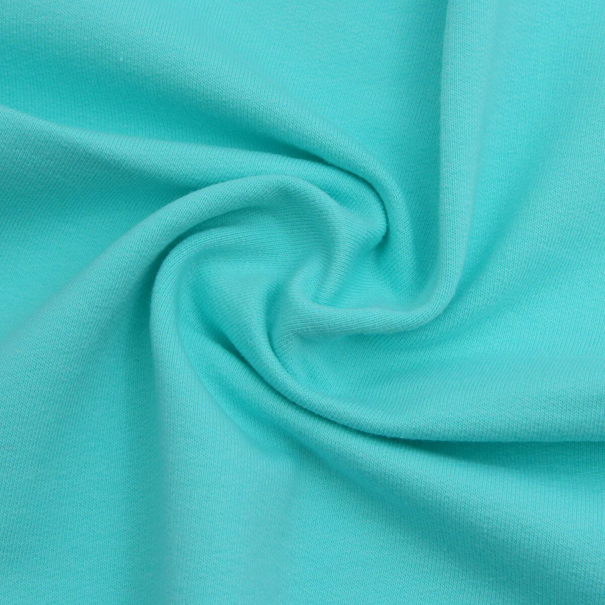 Футер ткань для рукоделия 50*50 см (± 2 см), с лайкрой, 30/20 кардская петля, плотность 240 г/м², SOVUSHKA (аква)