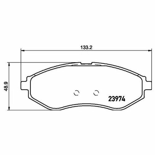 Комплект передних тормозных колодок Hella 8DB355028121 для Chevrolet Aveo; Daewoo Kalos