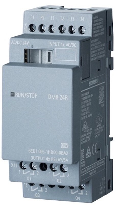 SIEMENS LOGO! DM8 24R, модуль расширения 6ED1055-1HB00-0BA2