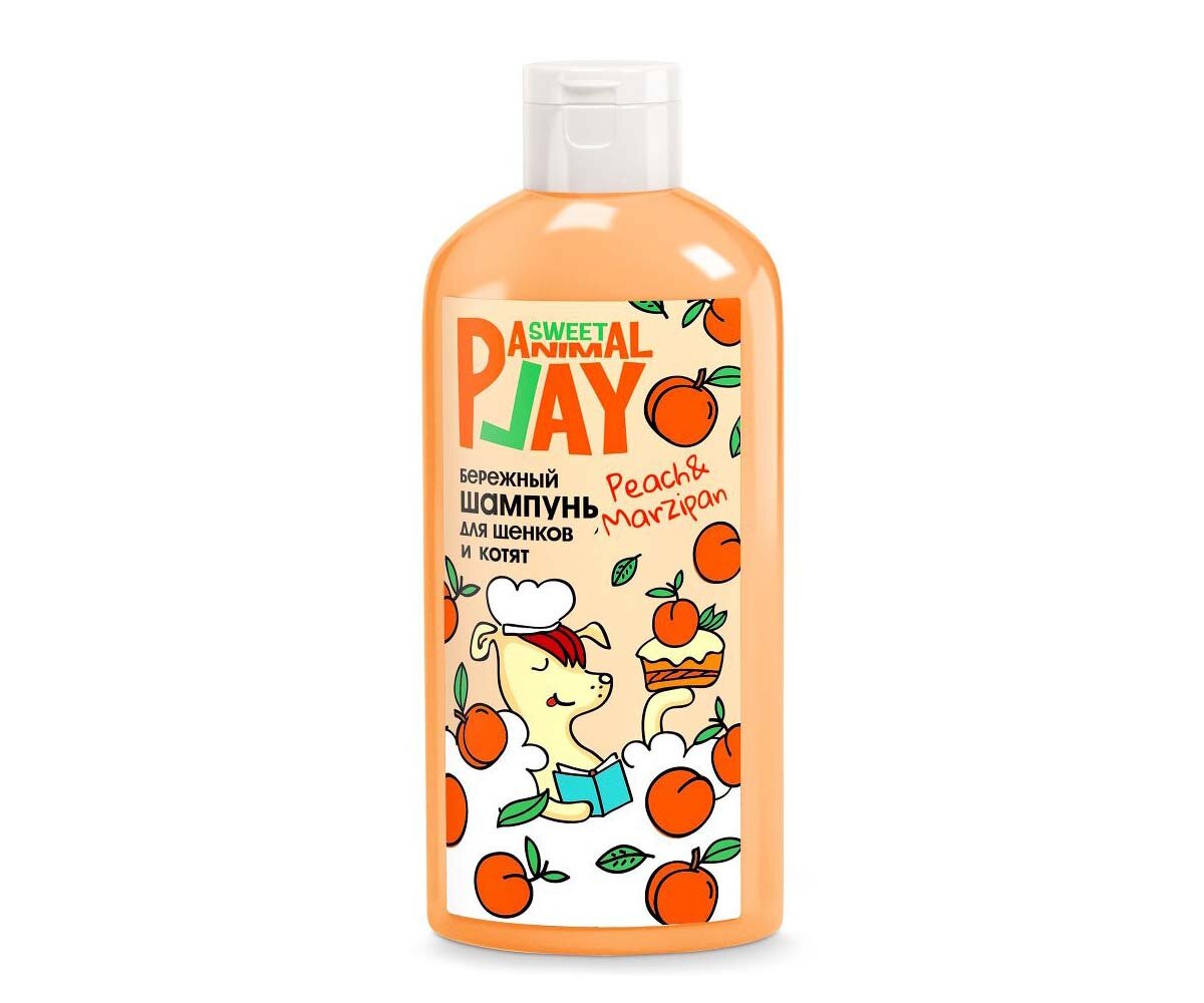 Шампунь бережный для щенков Animal Play sweet персиковый марципан 300мл