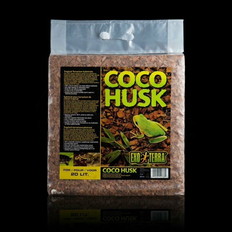 Грунт для террариумов Кокосовые чипсы Hagen Exo-Terra Coco Husk Tropical Terrarium, 20 л