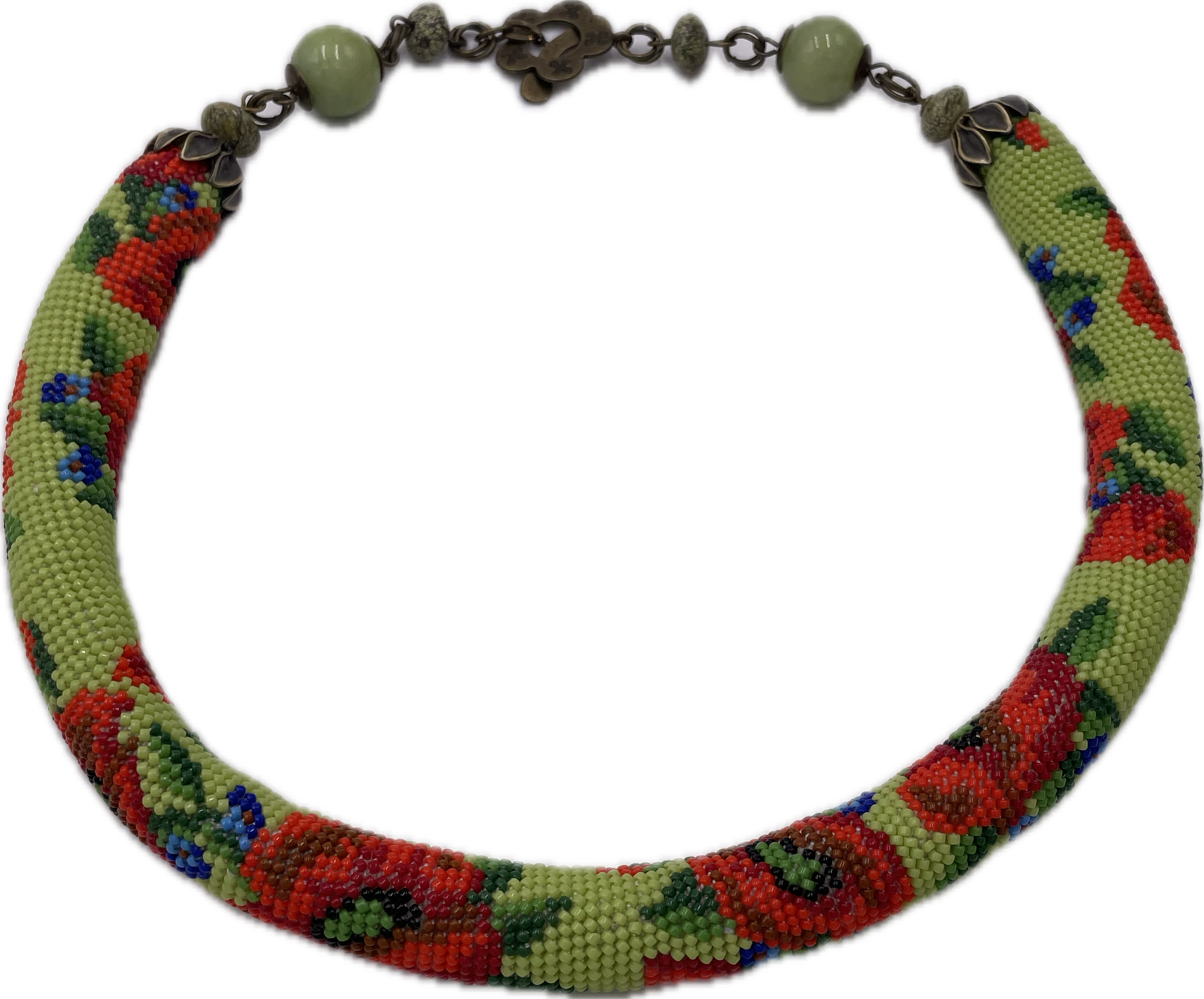 Колье Королевство Птички & Бабочки, бисер