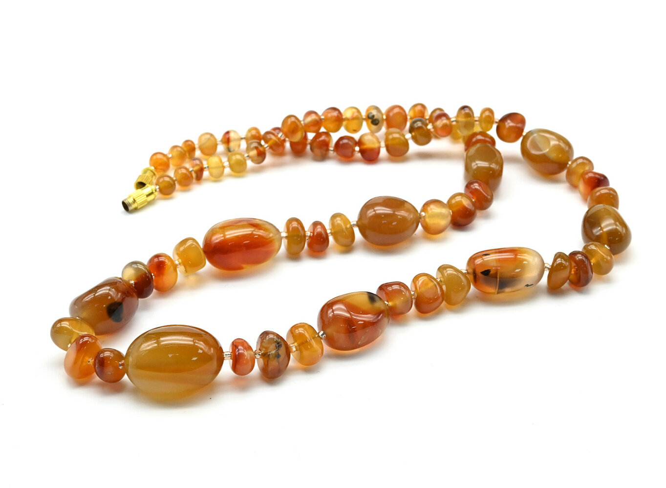 Бусы, сердолик