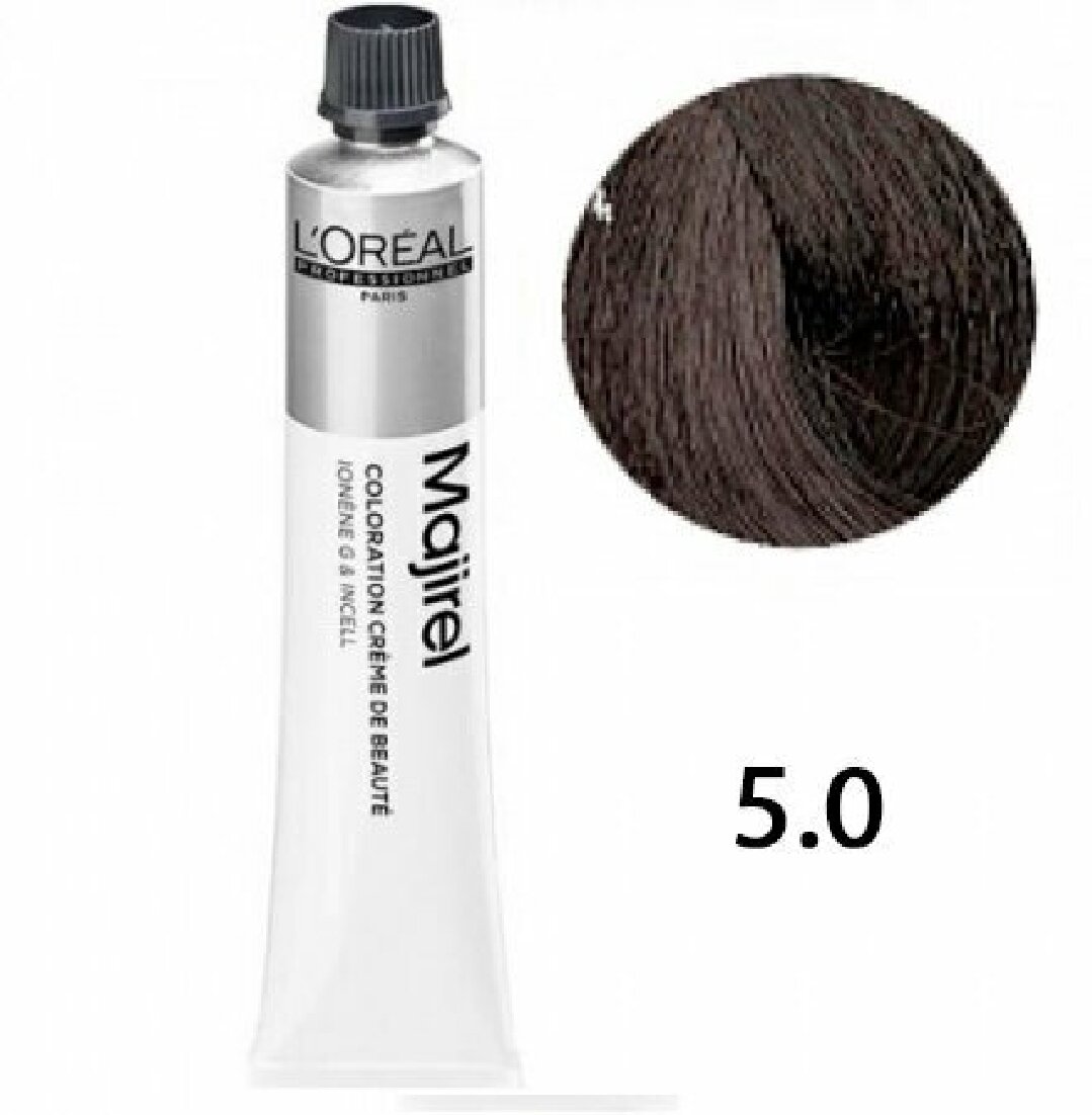 L'Oreal Professionnel Majirel стойкая крем-краска для волос 5.0 50мл