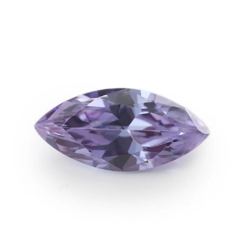 Искусственные камни кубический цирконий для ювелирных изделий Фиолетовый, 7x14mm (20pcs), Lavender