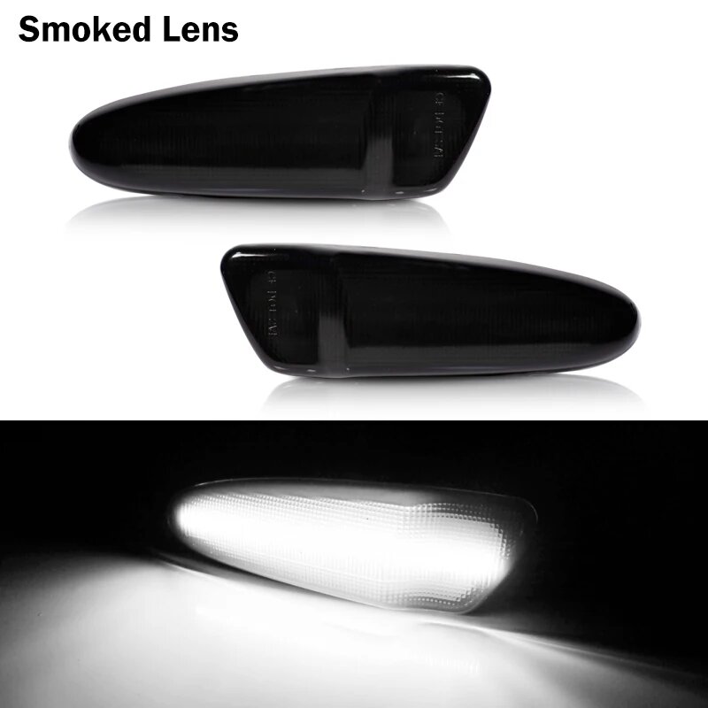 2 шт, автомобильные габаритные огни для переднего бампера 1997-1998 Toyota SUPRA Smoked Lens white