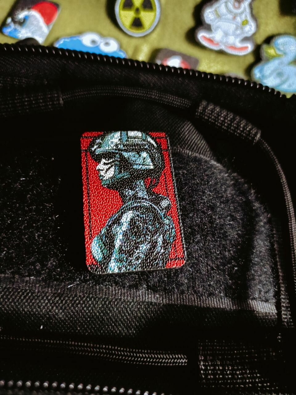 Велкро патч "Тактическая" на липучке, из пластика, шеврон, патч на рюкзак