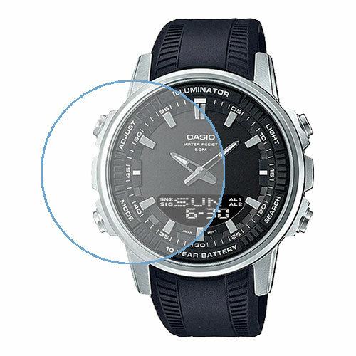 Скрин Мобайл защитный экран для часов Casio AMW-880-1AV из нано стекло 9H