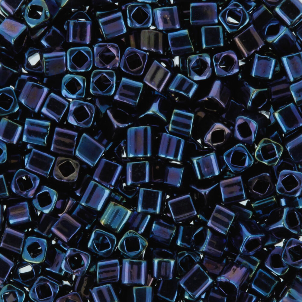 Бисер TOHO Cube, размер 1.5мм, цвет #88 (Металлизированный, космос), 10 грамм