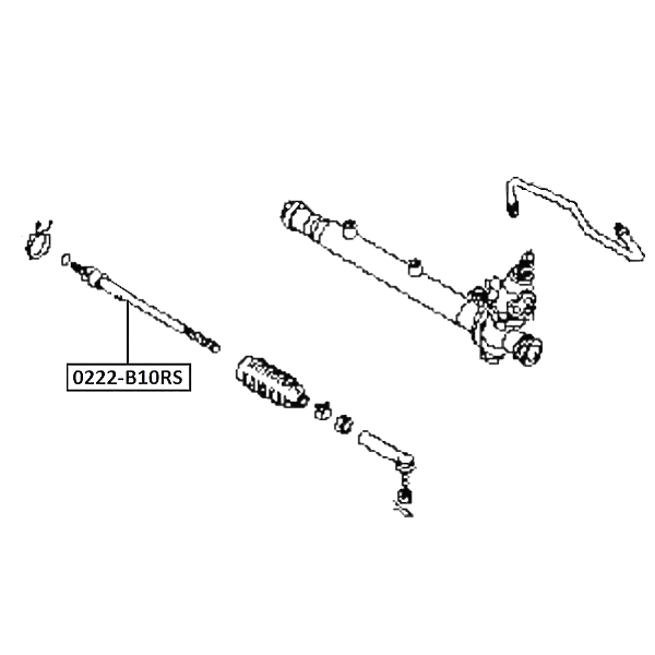 ASVA 0222-B10RS (4805595F0B / 4852195F0A) тяга рулевая