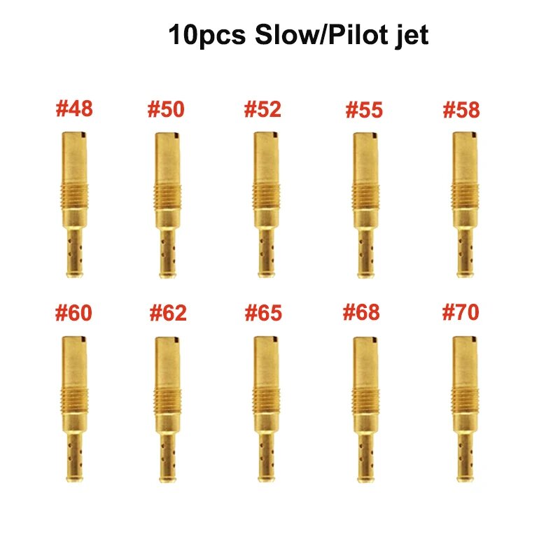10 шт. PWK PWM Jet мотоциклетный карбюратор, основные форсунки, медленные пилотные slow jet 48-70