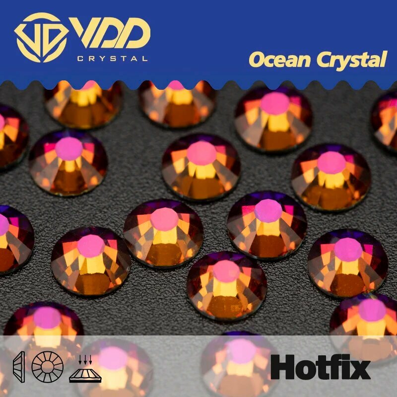 Стразы VDD хрустальные Hotfix SS3-SS30 SS12 (1440pcs), 062 Volcano