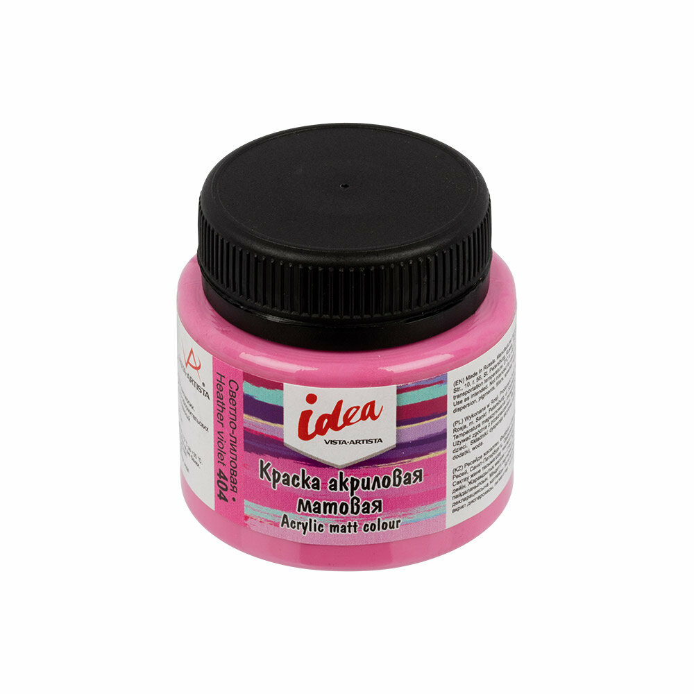 Краски акриловые VISTA-ARTISTA idea декоративная матовая IMA-50 50 мл 404_Светло-лиловая (Heather violet)