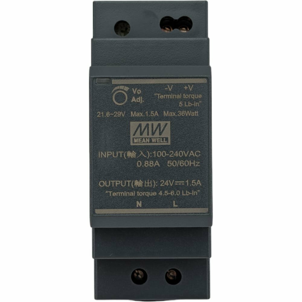 Компактный блок питания, выходное напряжение 24В ELSEN HDR-30-24 для стабильного питания устройств