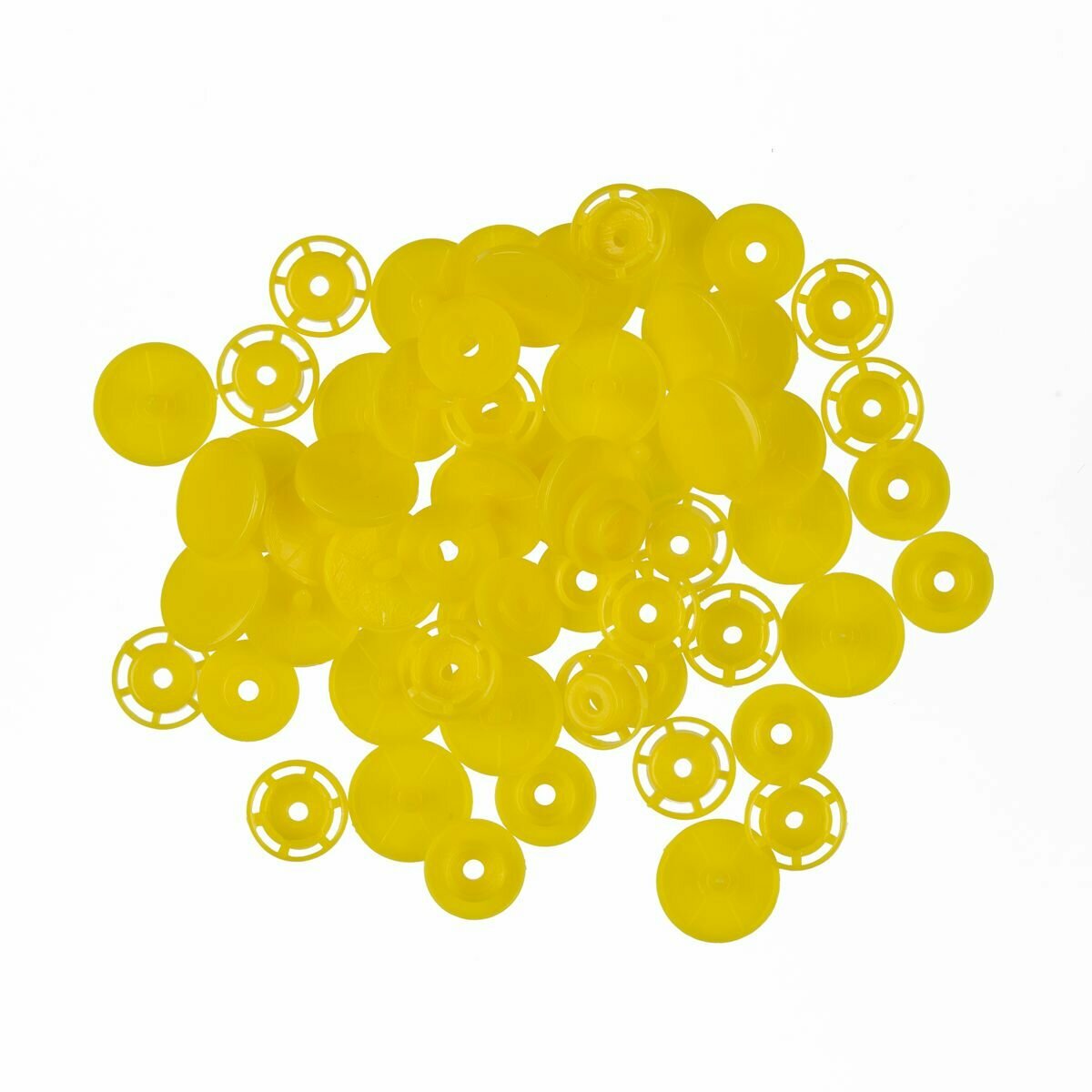 Кнопки "Micron" POM-15 Кнопки пластиковые d 15 мм 15 шт. № 006 желтый