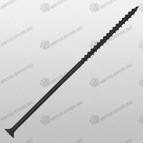 Саморез по дереву для ГКЛ 4,8x127, крупная резьба, оксидированный Уп (100 шт.)