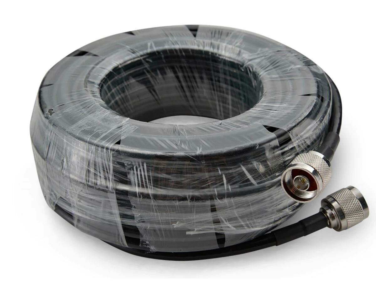 Кабель для репитера сотовой связи SVWY 50-5-10 (W17768KA) (10 м, обжатый с двух сторон кабель с разъемами N-male) - коаксиальный кабель для репитер